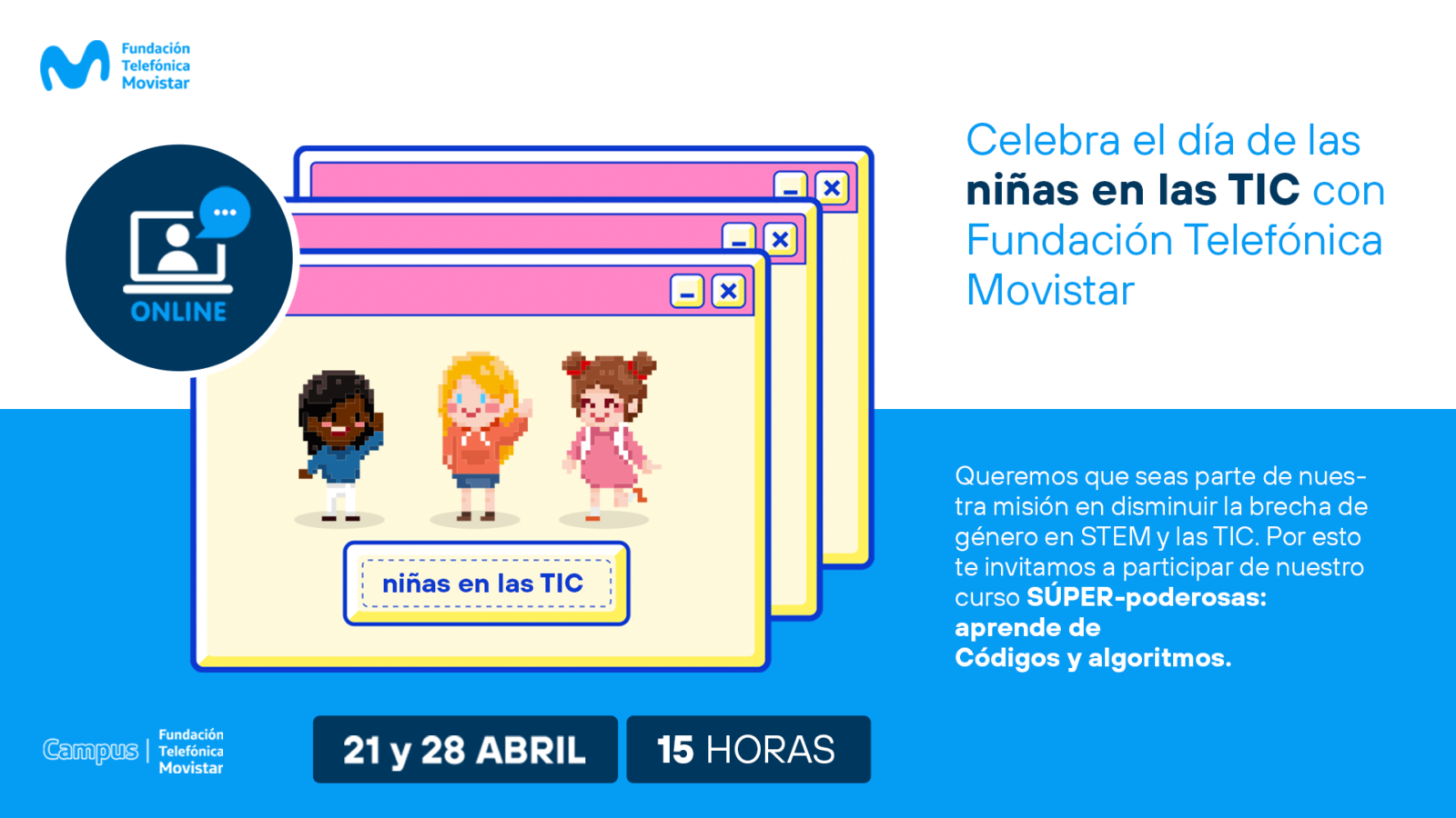 Súper-poderosas: Fundación Telefónica Movistar ofrece curso gratuito ...